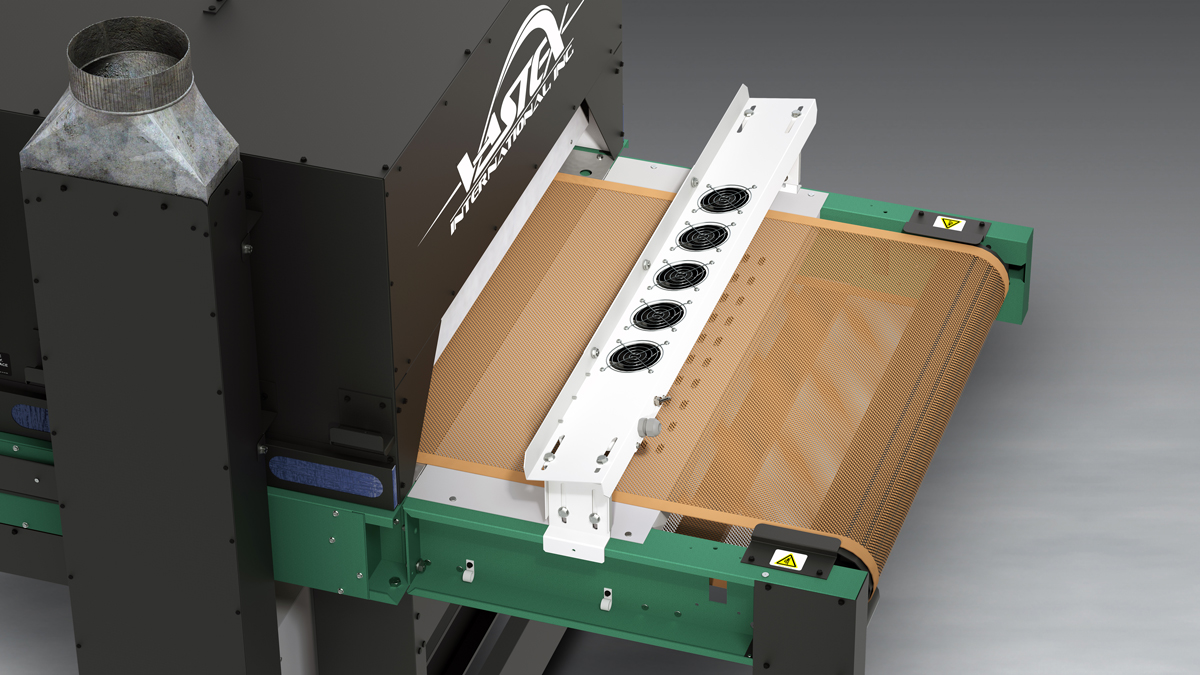 Air Bar Cools Ink, Garments Exiting Conveyor Dryers - Vastex International